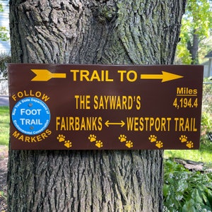 Adirondack Mountain Trail Head Sign - Etsy