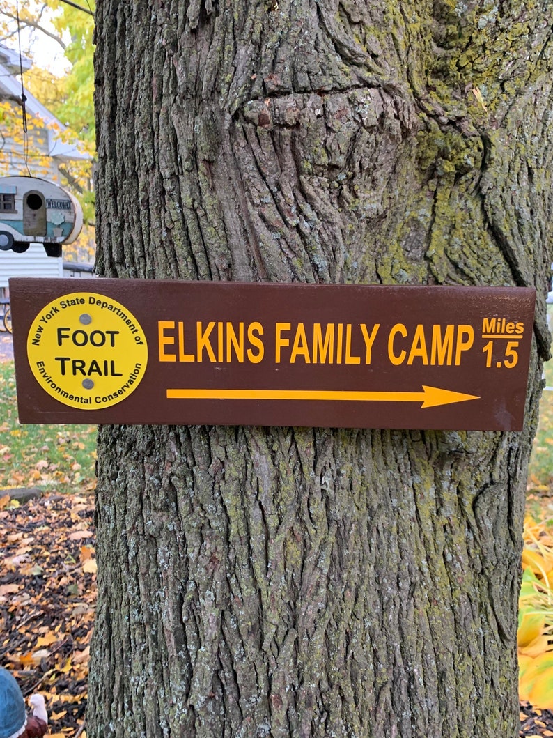 Adirondack Mountain Trail Sign - Etsy
