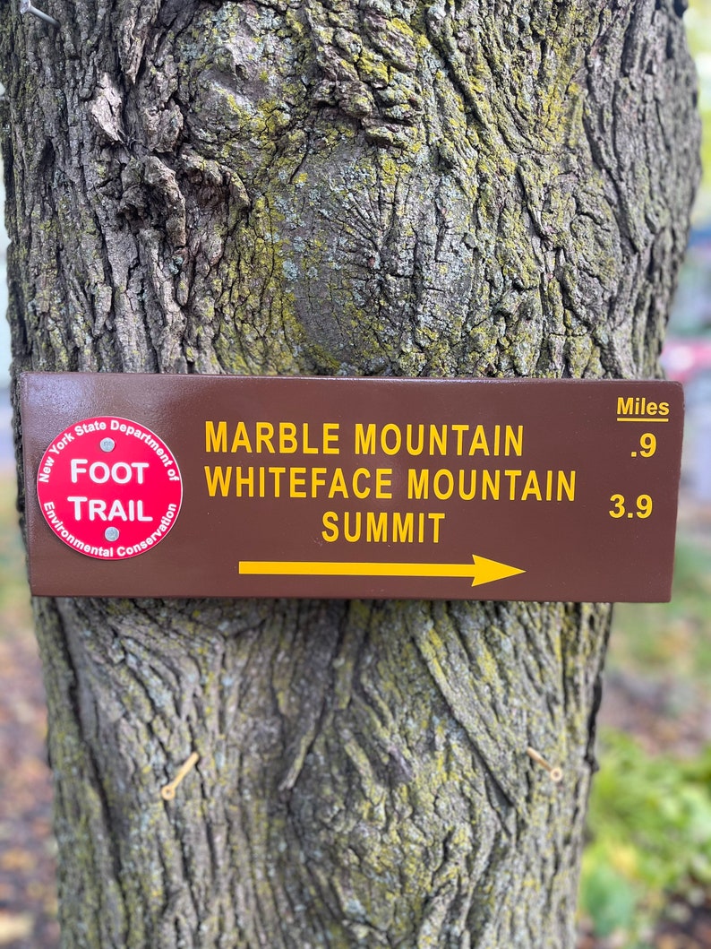 Adirondack Mountain Trail Sign - Etsy