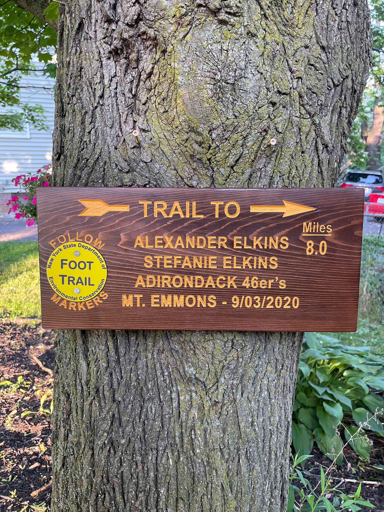 Adirondack Carved Trail Head Sign - Etsy