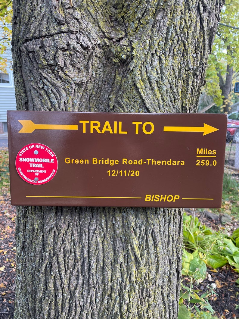 Adirondack Mountain Trail Head Sign - Etsy