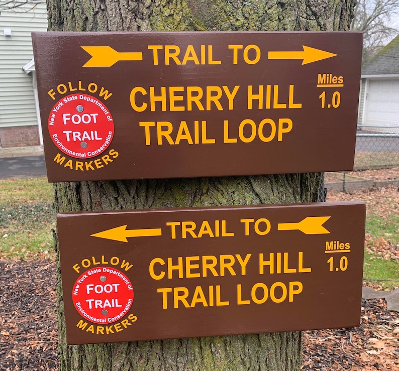 Adirondack Mountain Trail Head Sign - Etsy