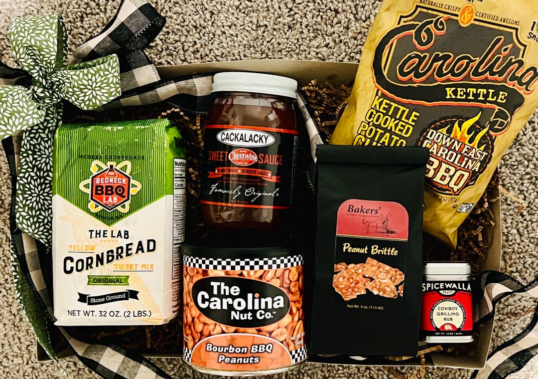 North Carolina BBQ Cookout Gourmet Gift Basket Box- Barbecue Grilling ...