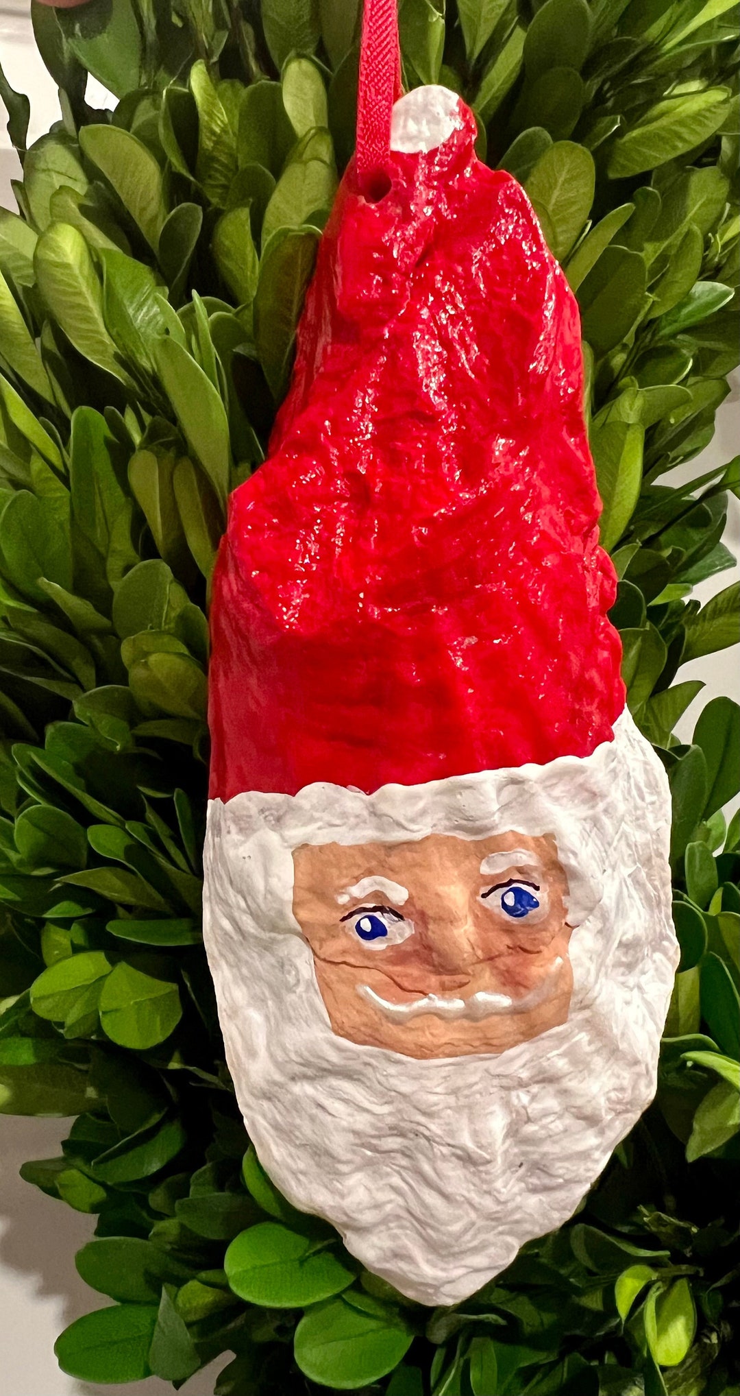 Hand-painted Oyster Shell Santa Claus Lowcountry South - Etsy