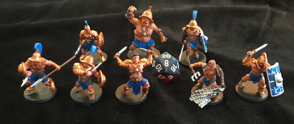 Roman Gladiator Miniature 28mm Scale Resin Printed | Etsy