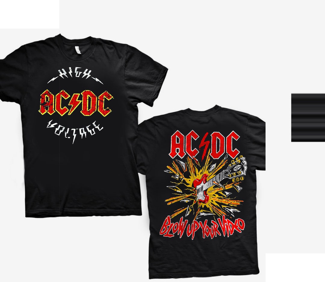 Vintage ACDC 1980 Tour Tee,ac/dc Blow Up,rock Music,, Back in Black ...
