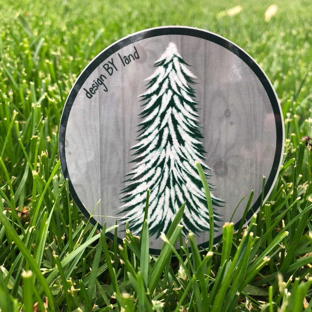 Snowy Pine 3" Sticker | Snowy Pine Sticker | 3" Sticker | Green Sticker ...