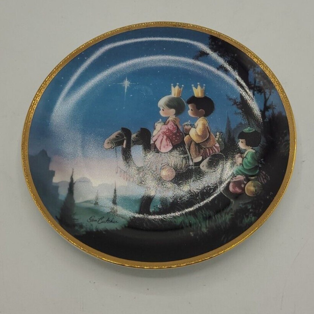 They Followed the Star Precious Moments Bible Story Plate 1991 - Etsy