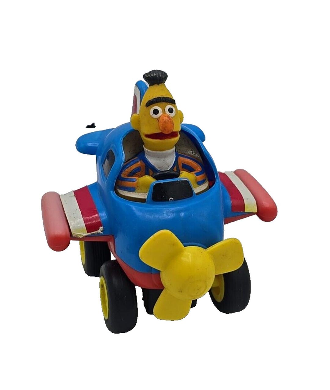 Vintage TYCO Jim Henson Sesame Street Bert Pull Back N' Go Jet Plane ...