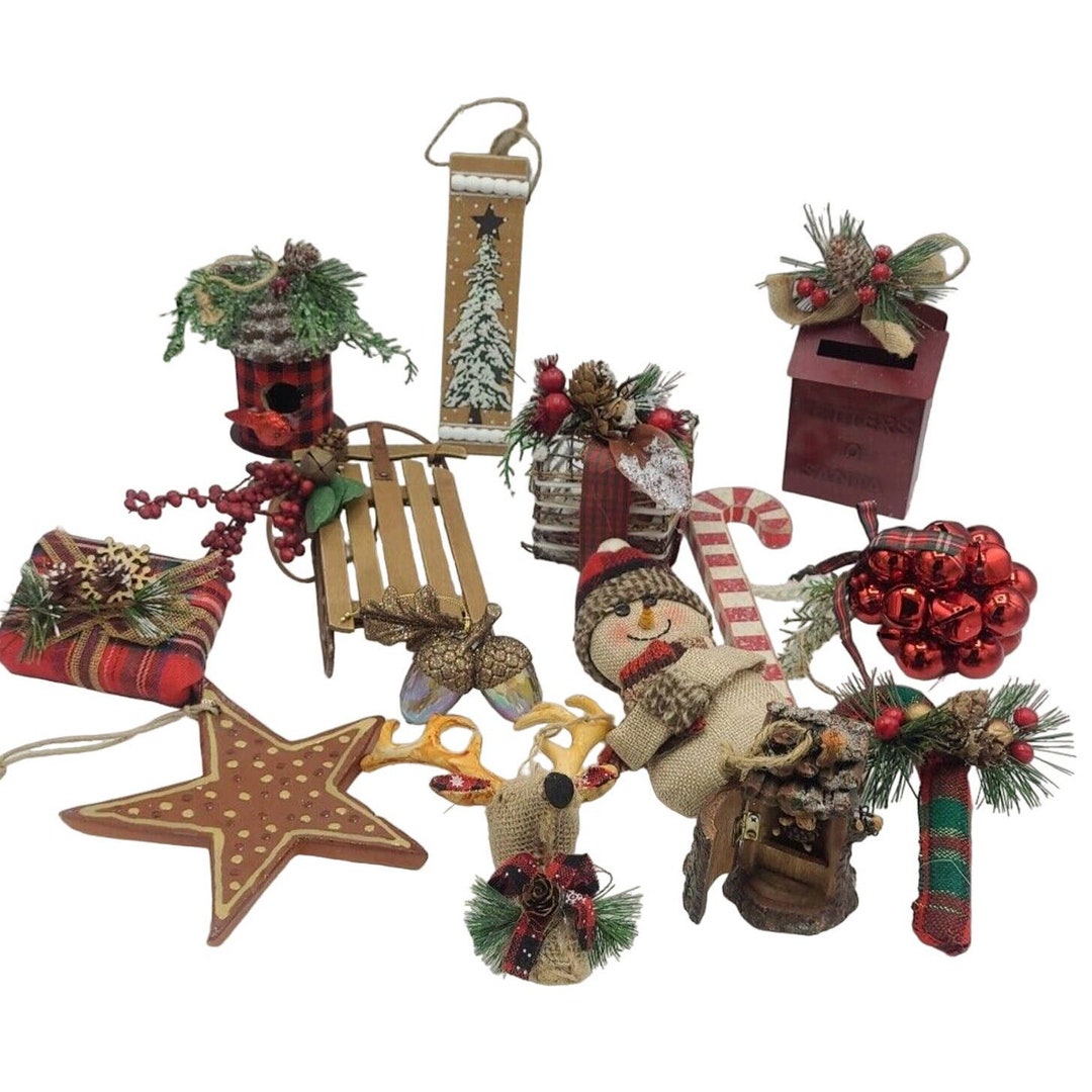 Lot 14 Primitive Farmhouse Country Rustic Holiday Christmas - Etsy