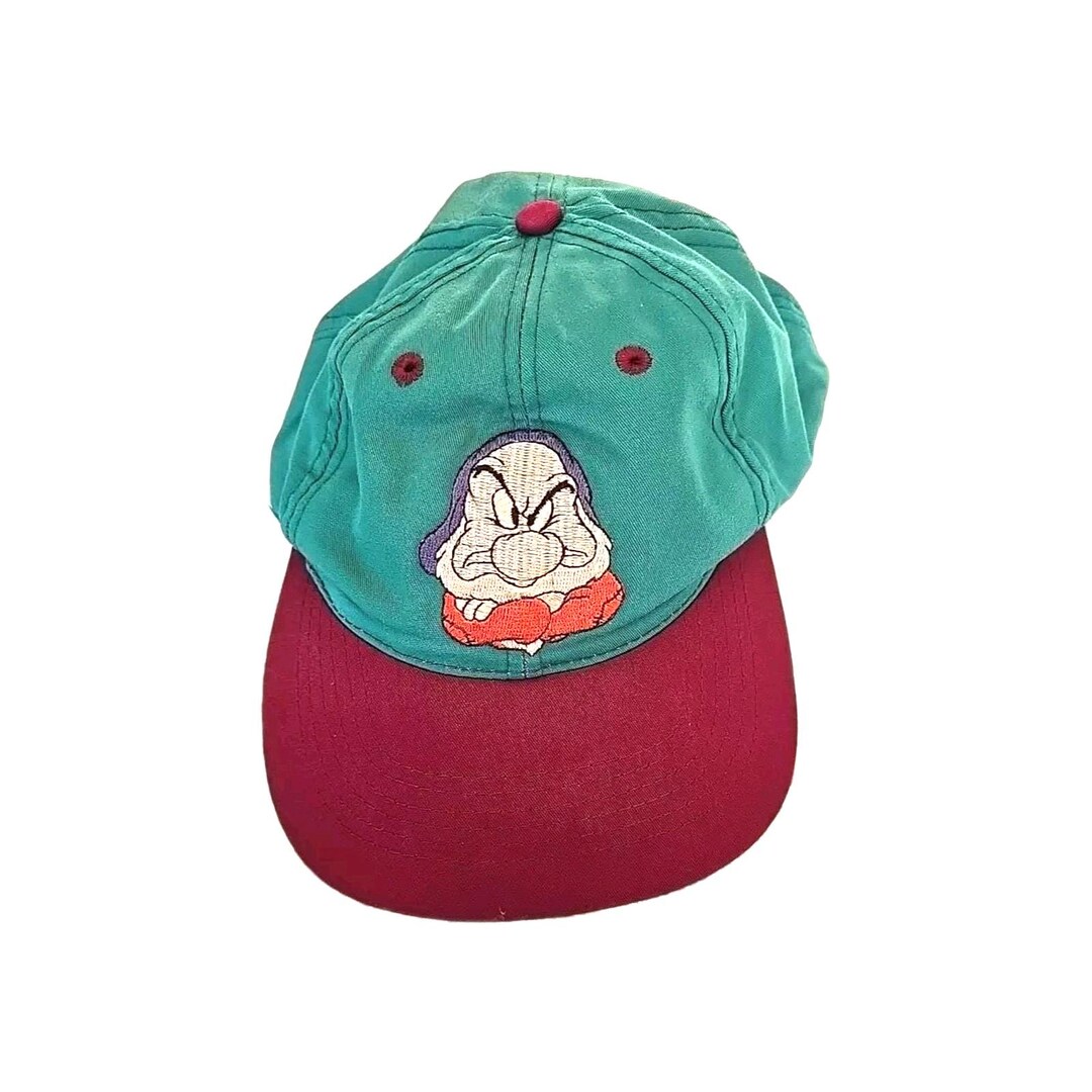 VTG Disney Snow White & the Seven Dwarf Grumpy Snapback Baseball Cap ...