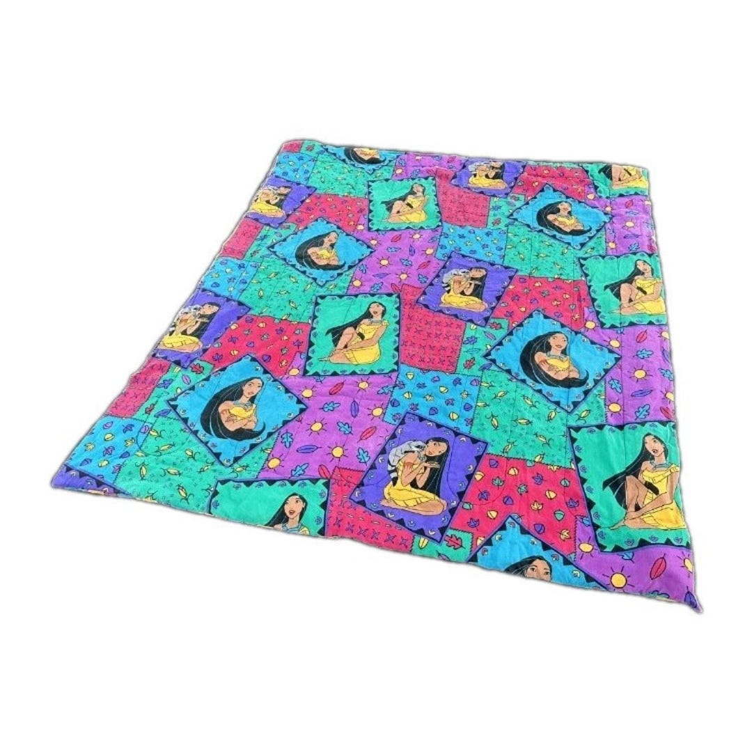 Vintage 90s Disney Pocahontas Reversible Bedding Bed Spread Comforter ...