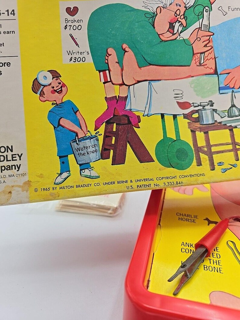 Vintage 1965 Milton Bradley MB Operation Skill Game With Box Not ...