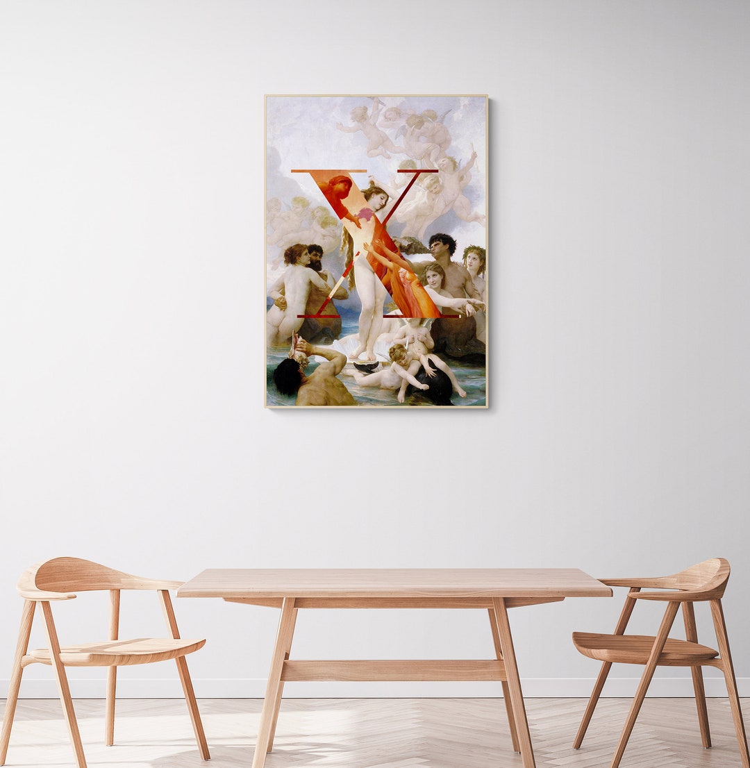 Letter X Roman Numerals 10 Renaissance Painting Art - Etsy 日本
