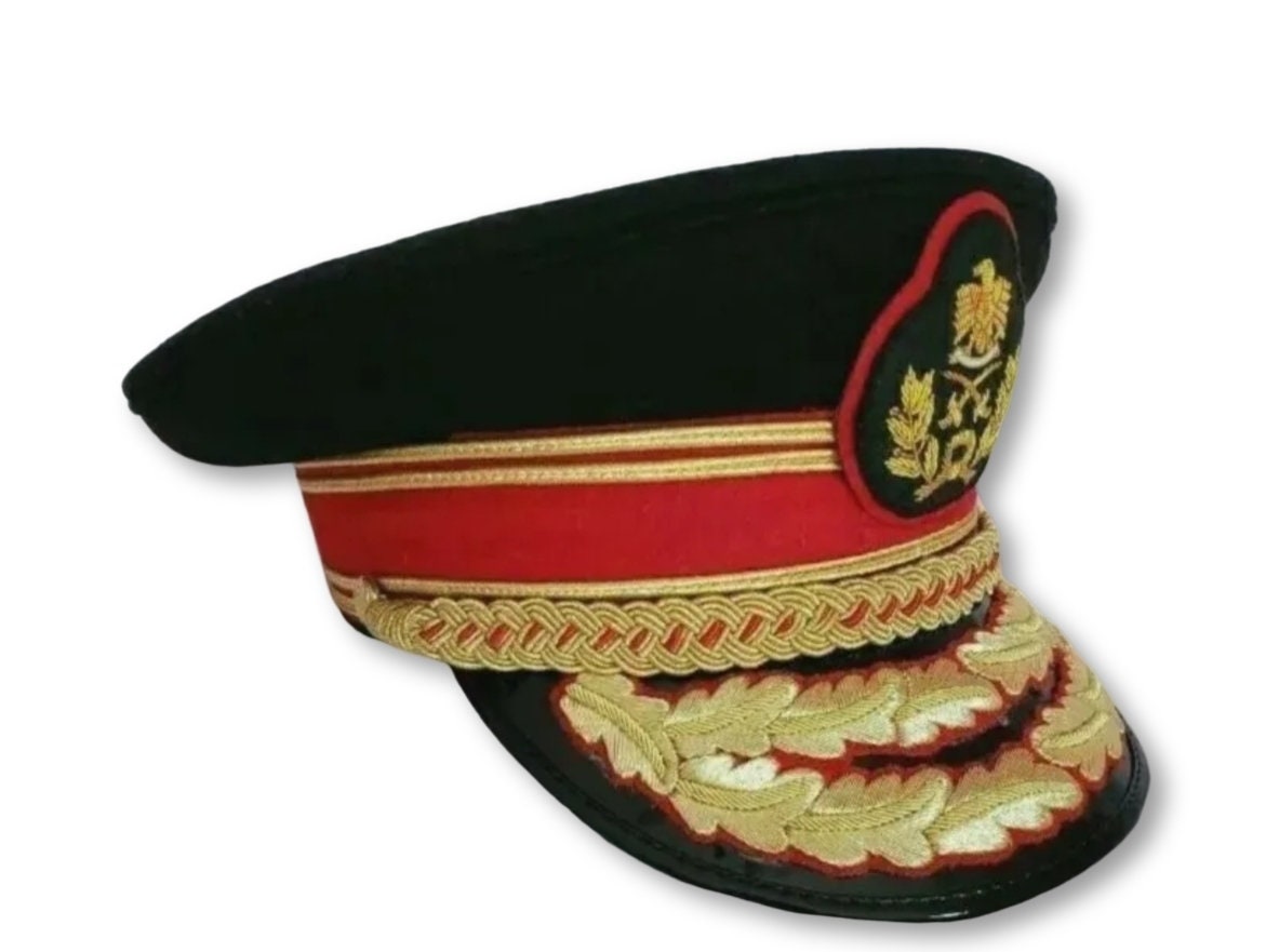 Colonel Gaddafi Military Army General Officer Parade Dress Visor Hat ...
