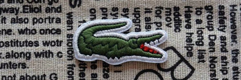 Alligator Logo Iron On Patch Embroidered Sew On Appique Badge | Etsy