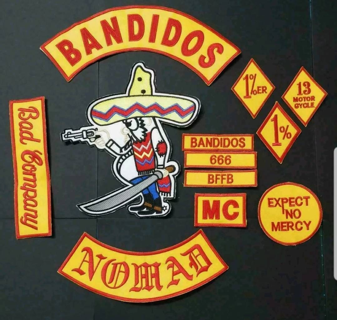 12pcs Bandidos Texas Nomads Mc Biker Patch Set Iron on Vest - Etsy