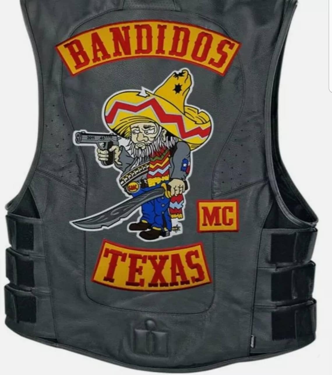 Bandidos Patches Biker Vest Iron-On Jacket | Etsy
