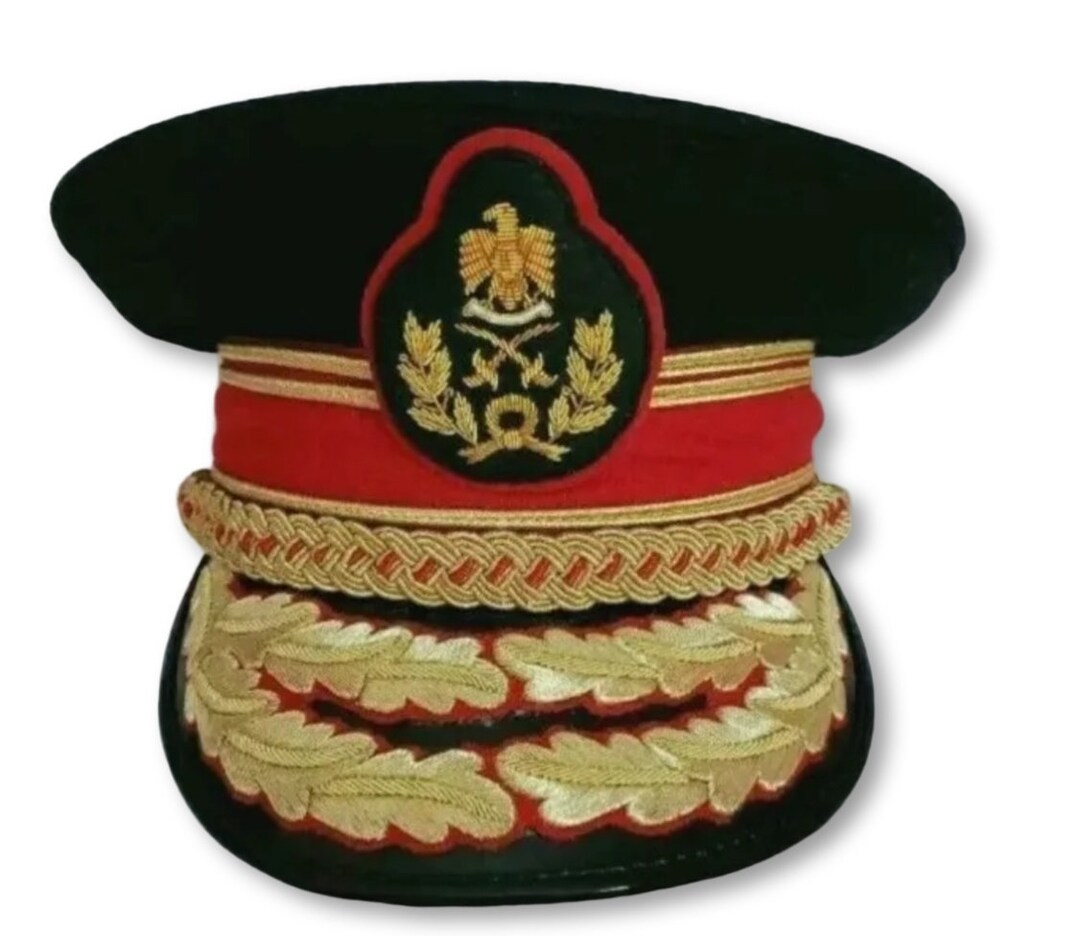 Colonel Gaddafi Military Army General Officer Parade Dress Visor Hat ...
