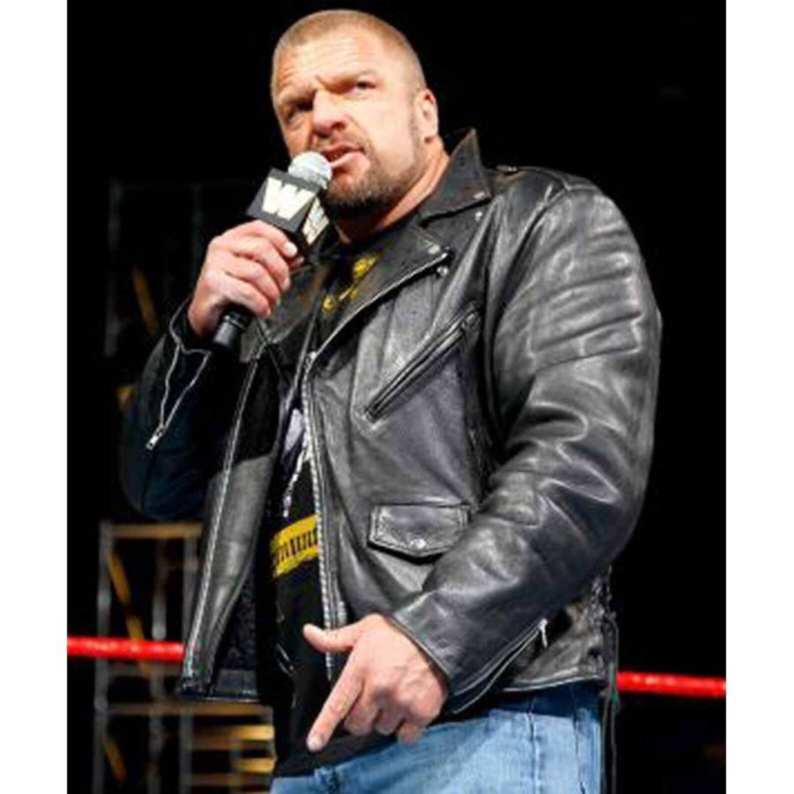 WWE Triple H Style Pure Leather Jacket - Etsy