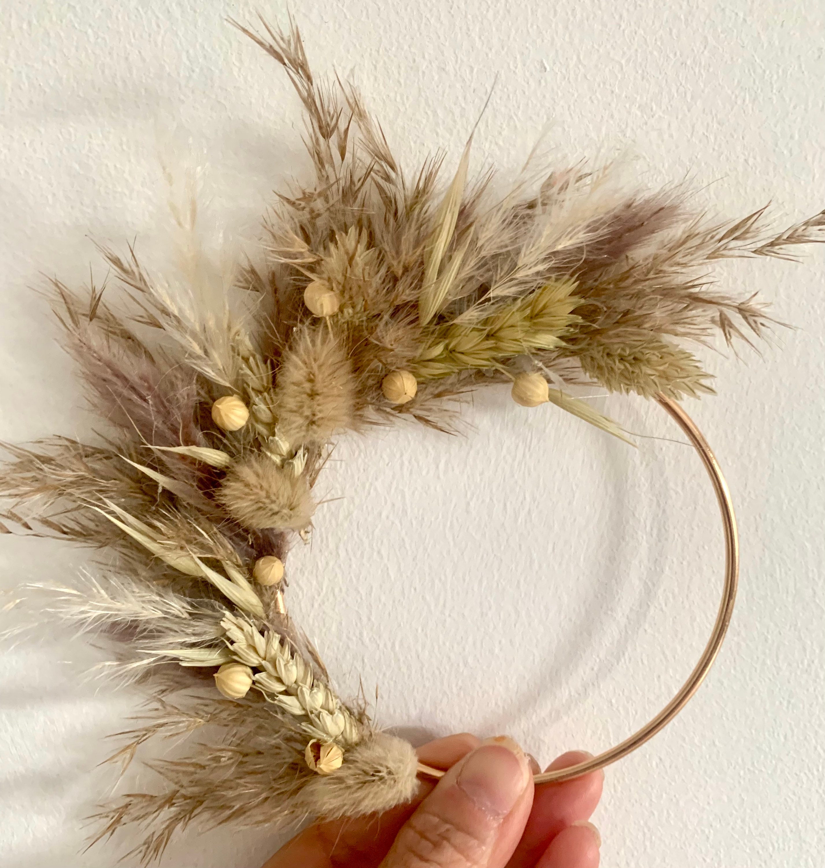 Cake Hoop for Wedding, Boho Cake Decoration, Dried Flower Wreath ...
