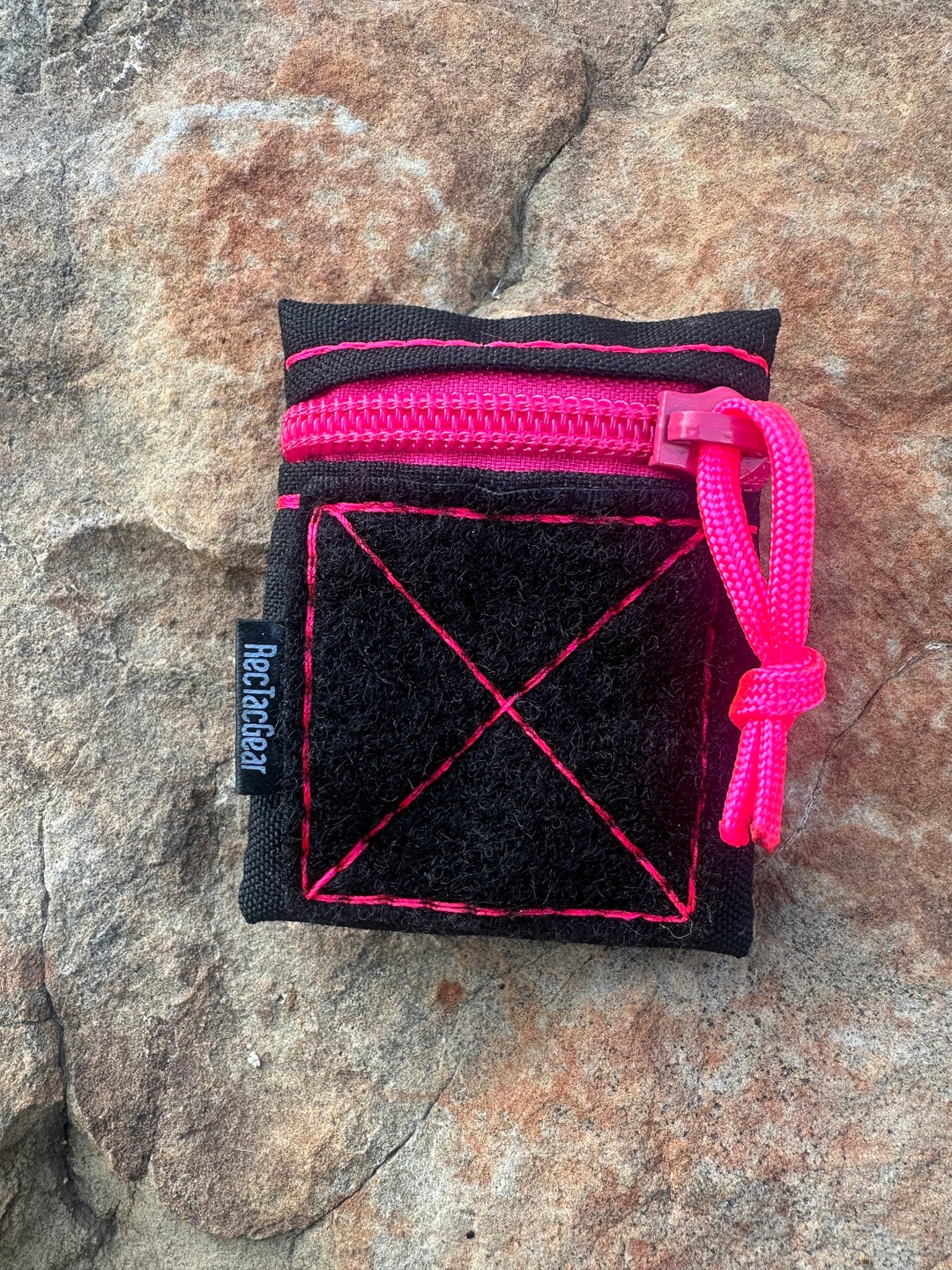 Black and Hot Pink Mini Pouch - Etsy
