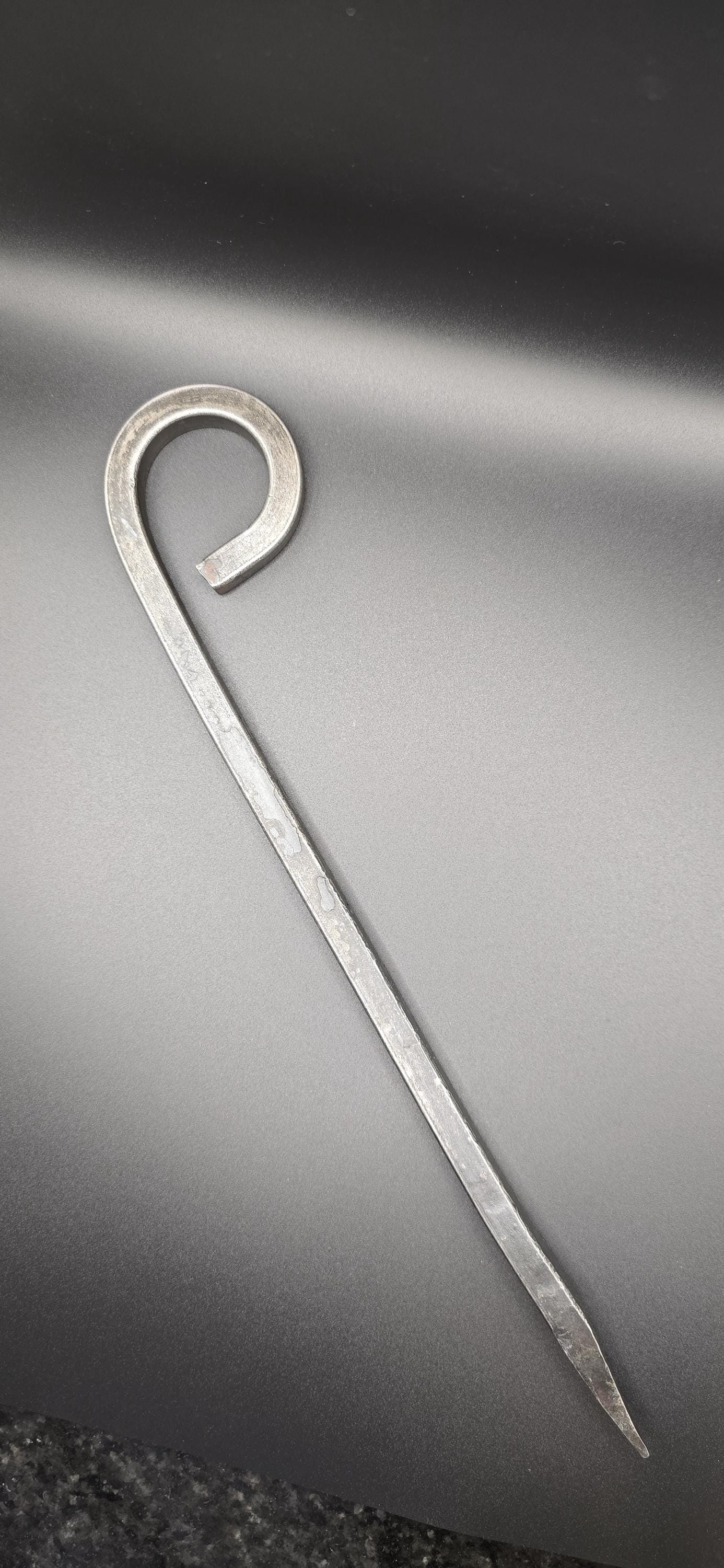 Hand Forged Steel Tent Stake: Rustic Camping Gear, Twisted or Plain - Etsy