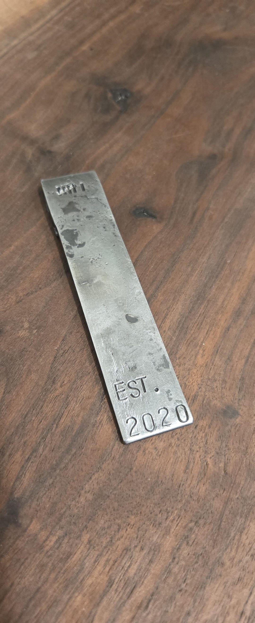 Personalized Anniversary Bookmark - Hand Forged Blacksmith Metal ...