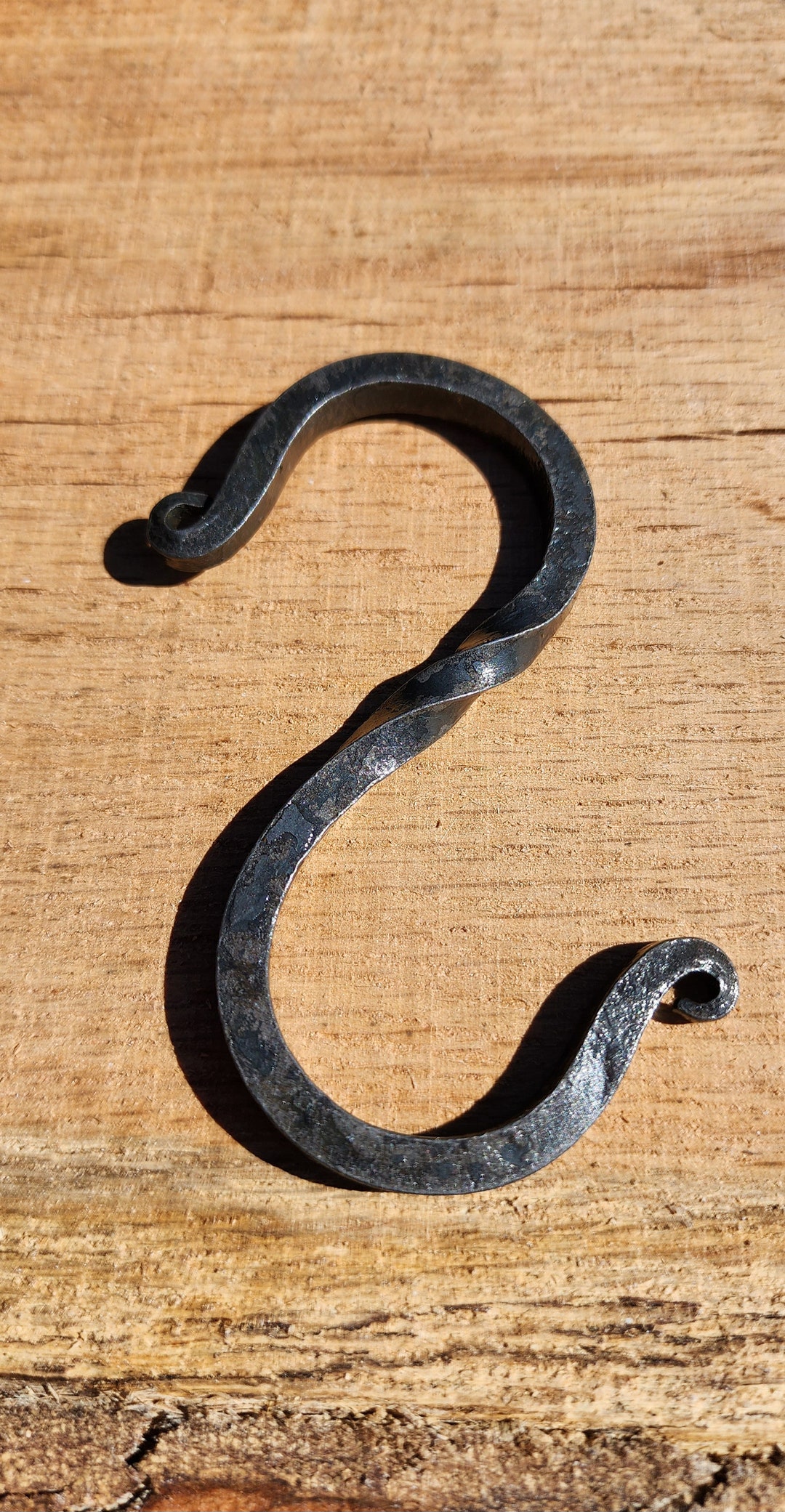 Hand Forged Twisted S Hook - Etsy