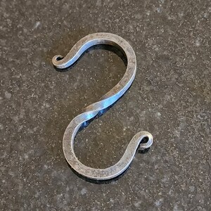 Hand Forged Twisted S Hook - Etsy