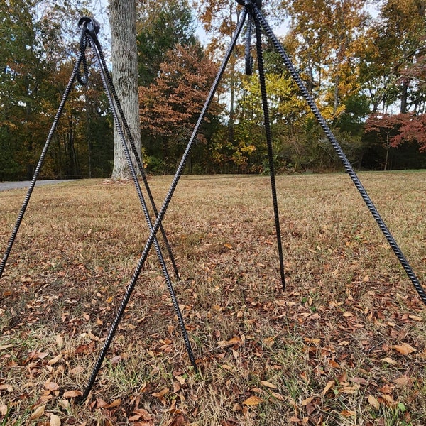 Wrought Iron Campfire Tripod - Etsy