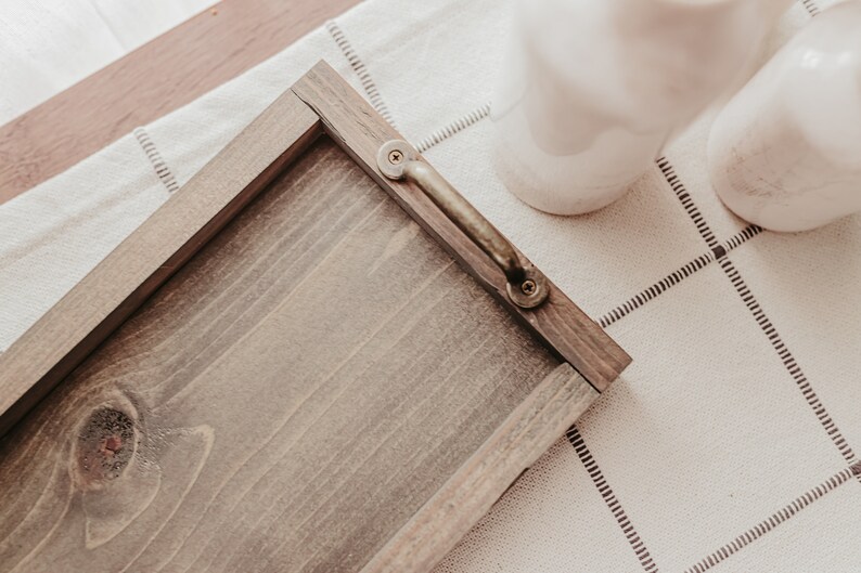 Long Wooden Tray Table Centerpiece Tray Rustic Farmhouse - Etsy