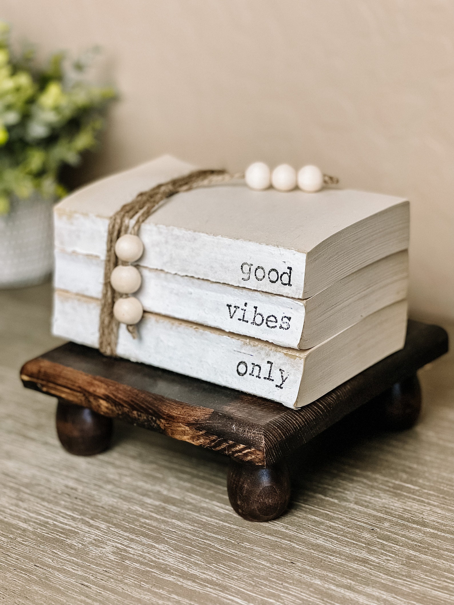 Stamped Book Stacks Life Quotes & Sayings Set of Book - Etsy