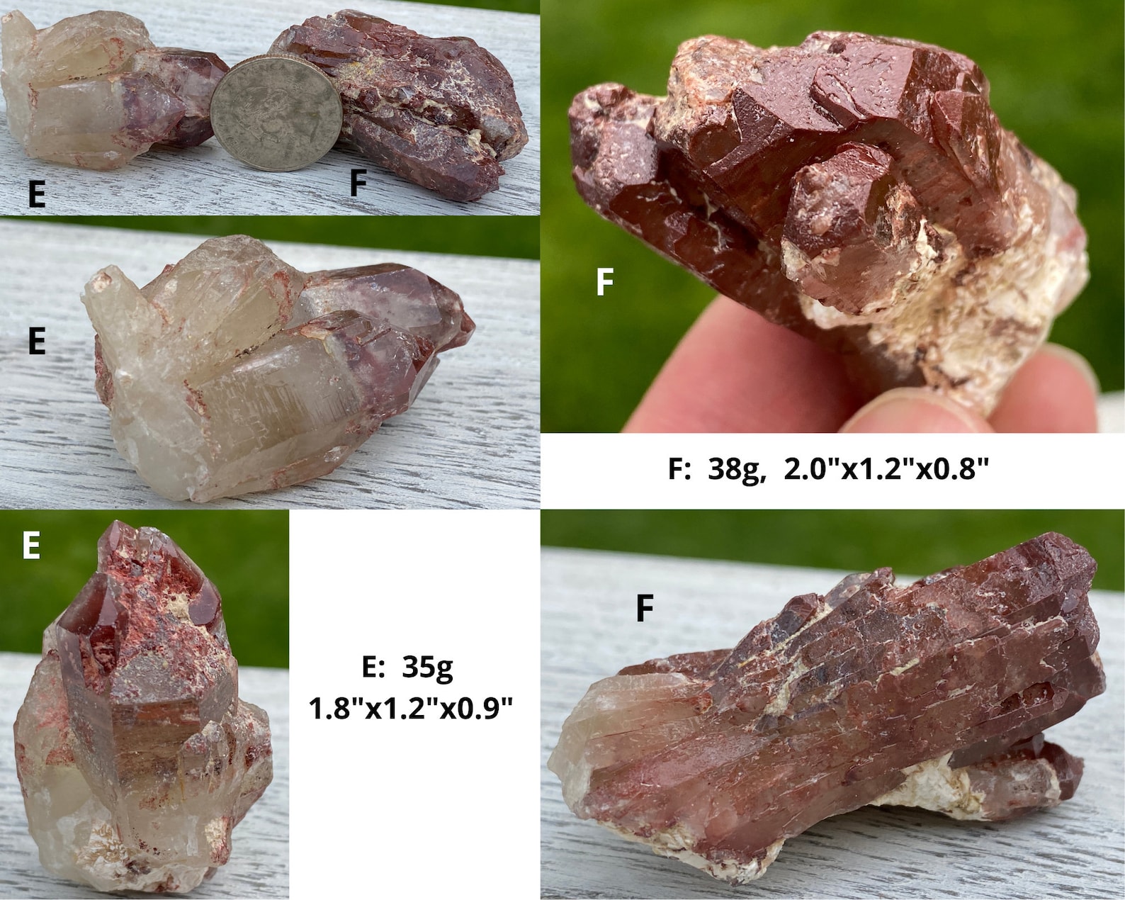 Red Quartz, Orange Quartz, Orange River Quartz, Rare Quartz, Rare ...