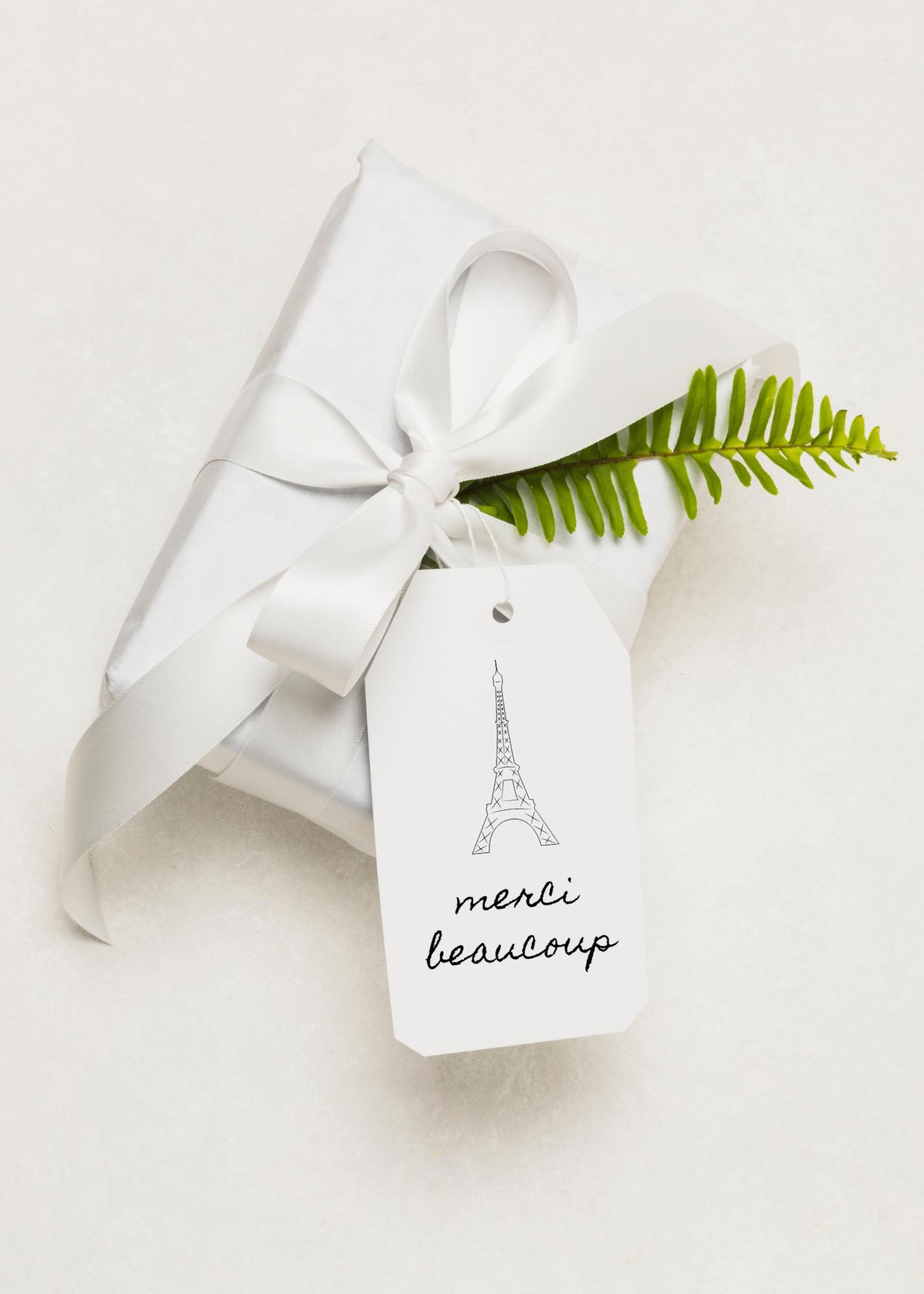 Merci Beaucoup Eiffel Tower Printable Gift Tags | Paris Gift Tags - Etsy