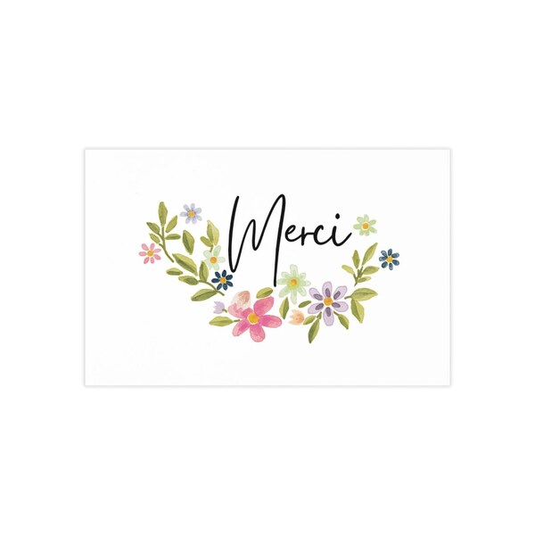 Merci Thank You Card - Etsy