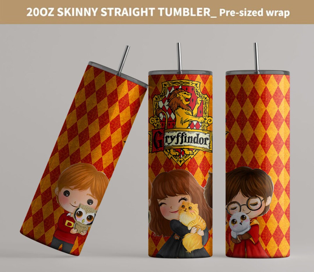 HP Magic Tumbler Wrap PNG, Wizard School Wrap, 20oz Skinny Straight, HP ...