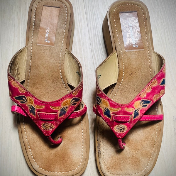 Leather Flip Flop - Etsy