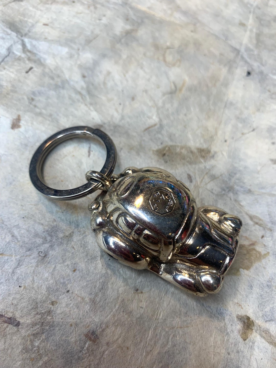 Vintage Silver Volkswagen Beetle Keyholder.limited Edition Bruni Silver ...