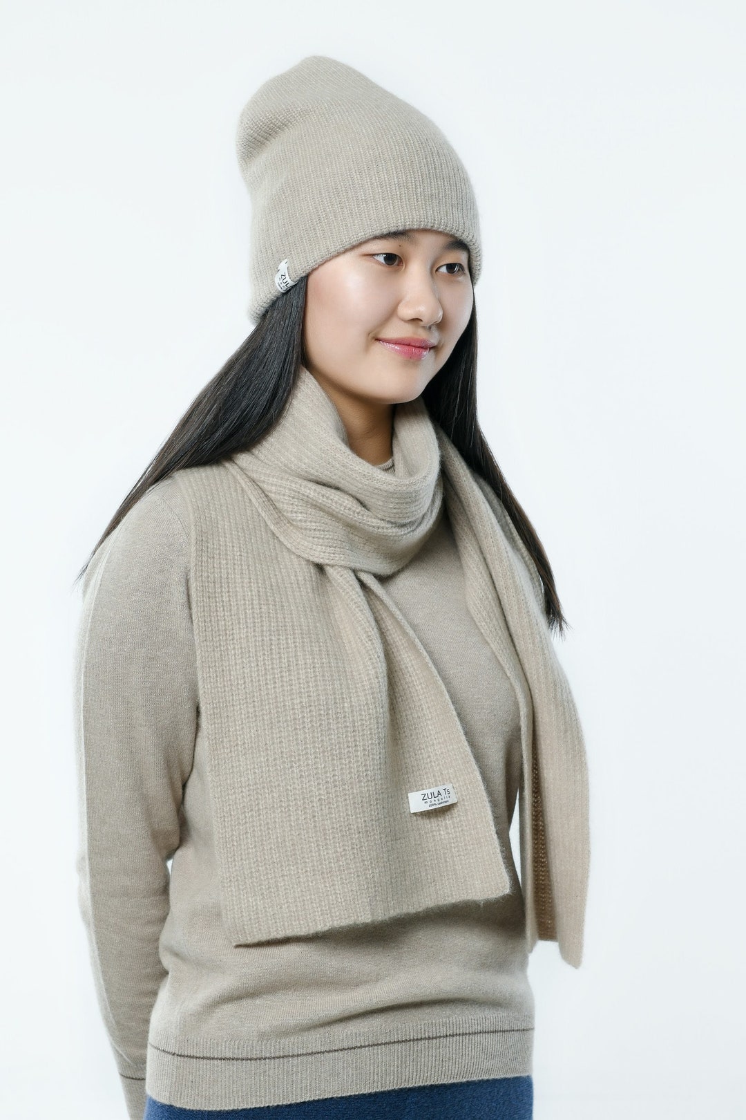 Cashmere Beanie, Cashmere Hat, Double Hat, Double Beanie, Thick Hat ...