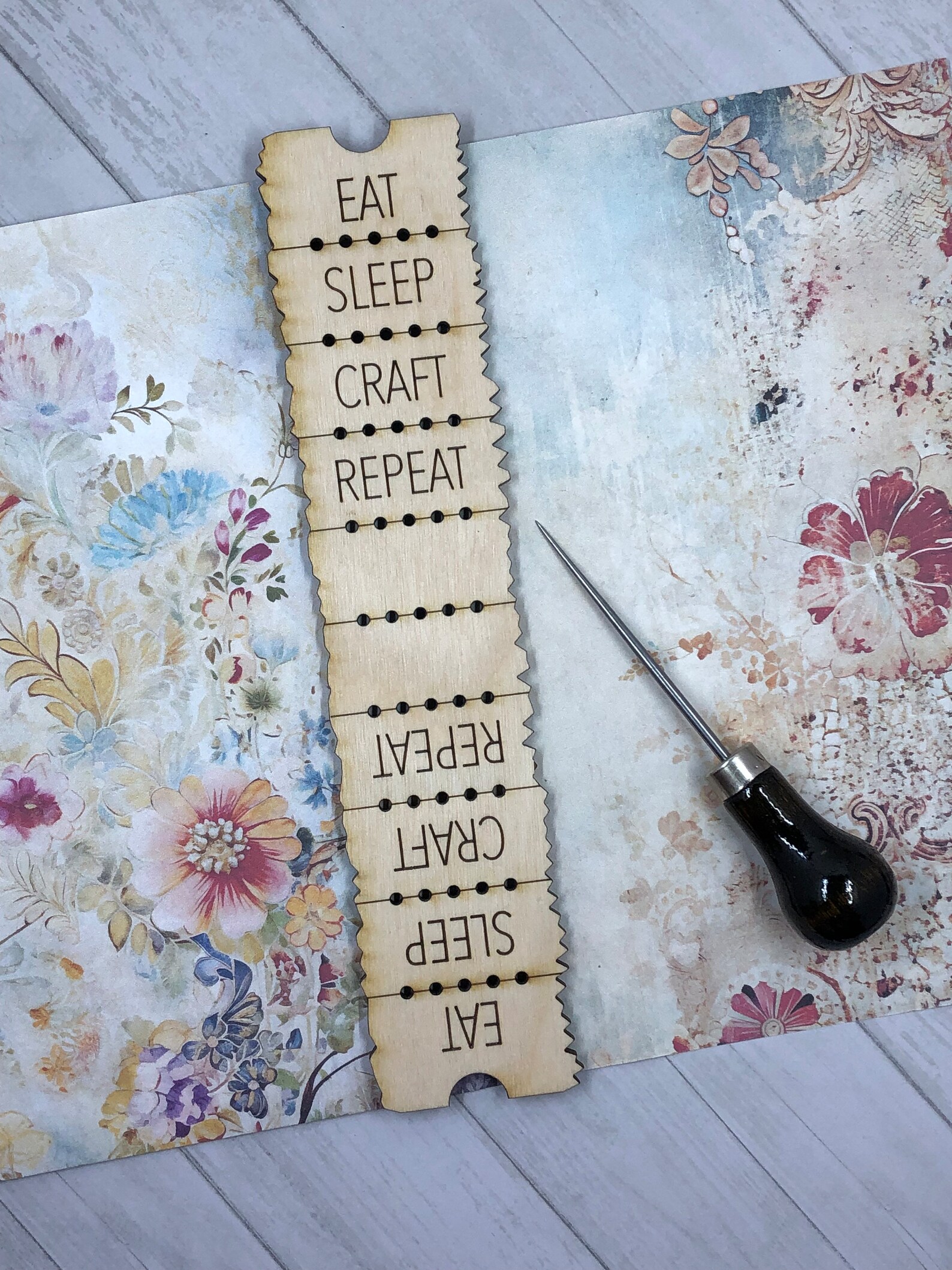 2 Piece Junk Journal Signature Template, Spine and Signature Hole ...