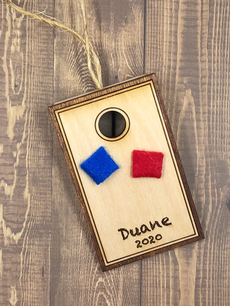 Corn Hole Game Board Ornament Corn Hole Bags Toss Game Etsy