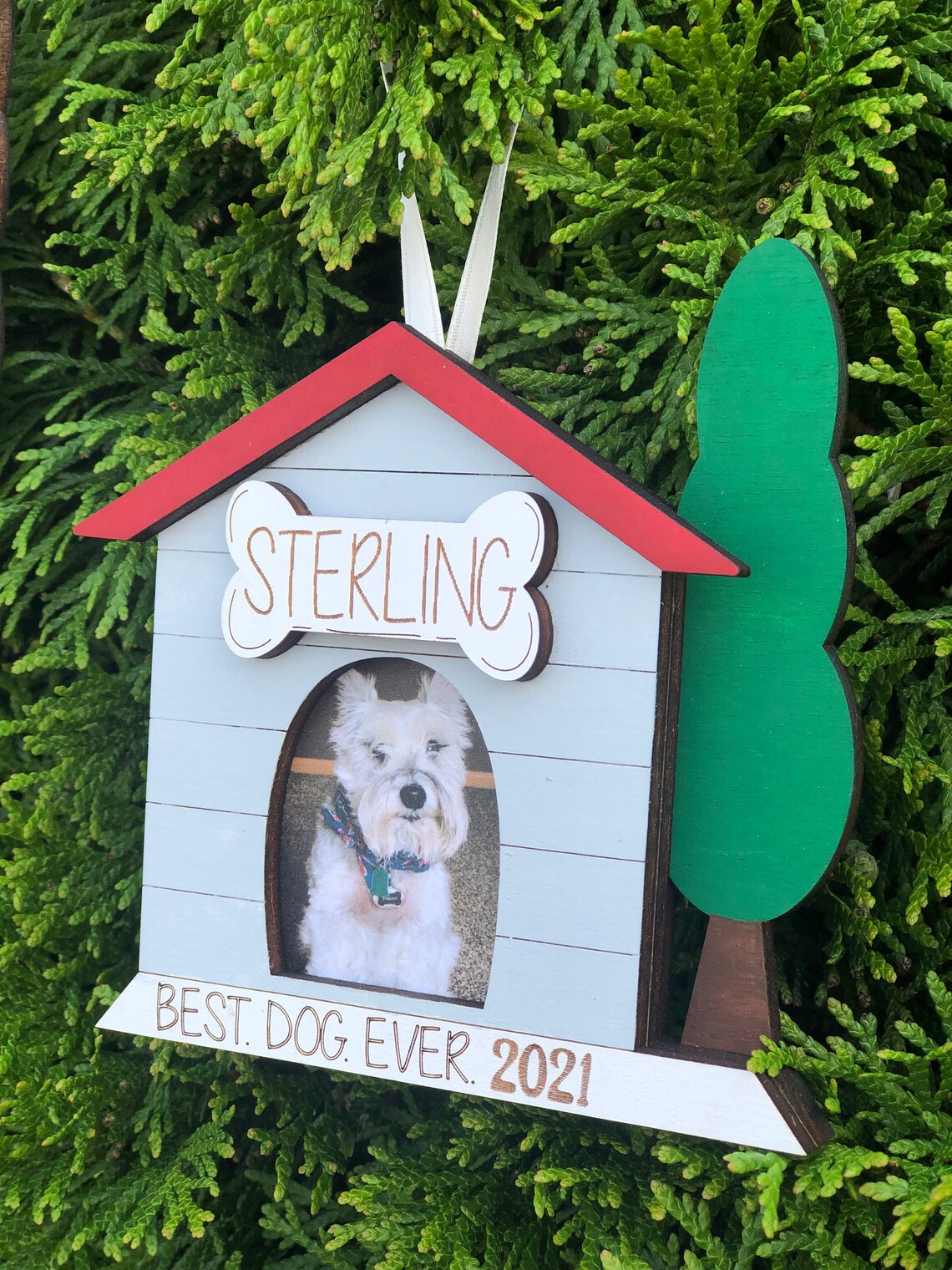 New Puppy Gift Dog Photo Frame Puppys First Christmas - Etsy