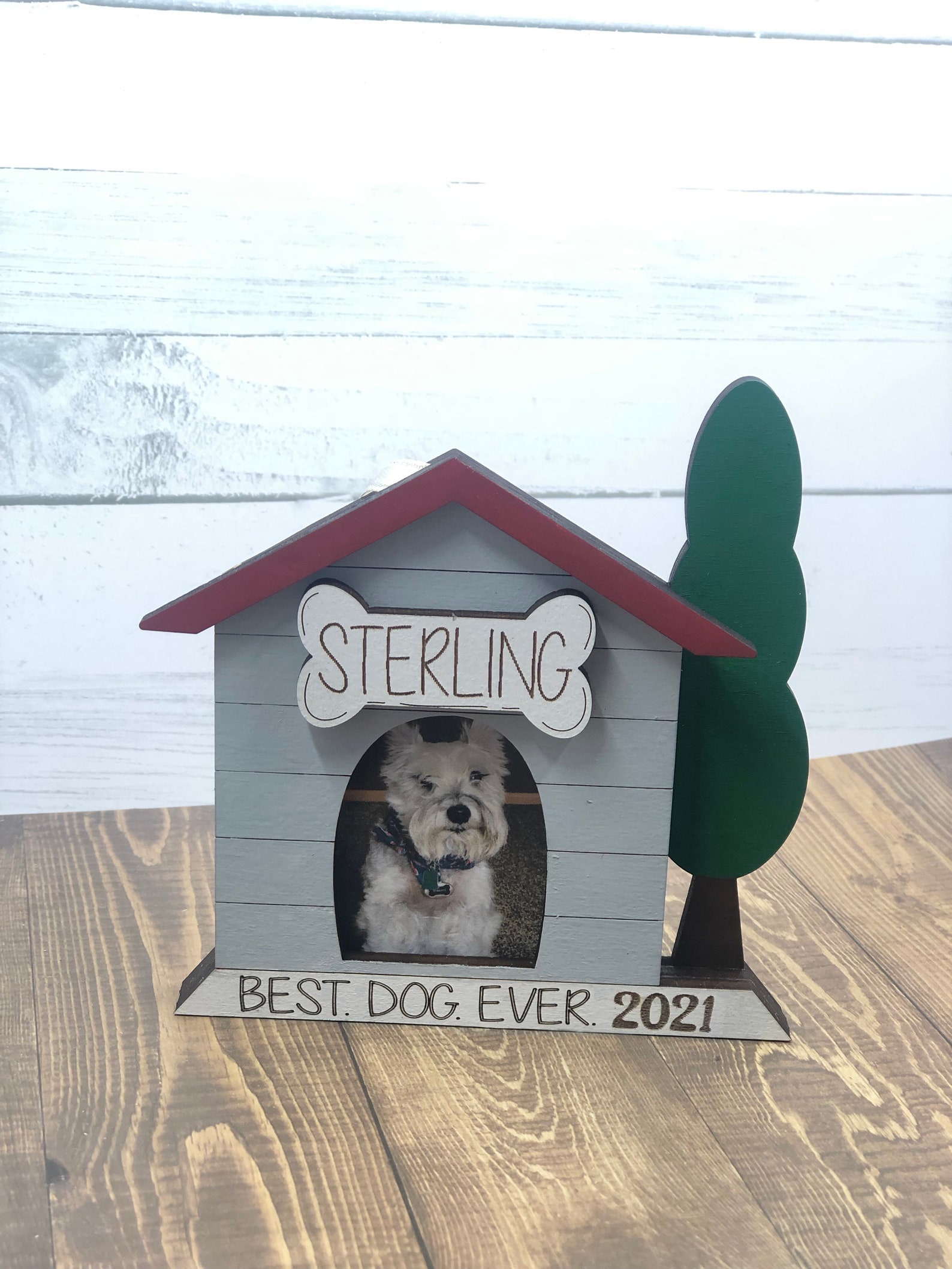 New Puppy Gift Dog Photo Frame Puppys First Christmas - Etsy