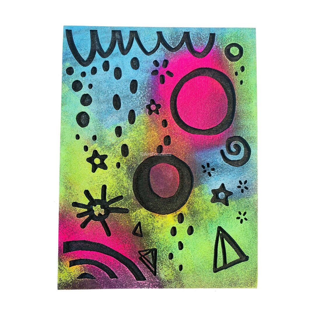 Doodleverse - Foam Imprint Pad Designed by Kae Pea - Etsy