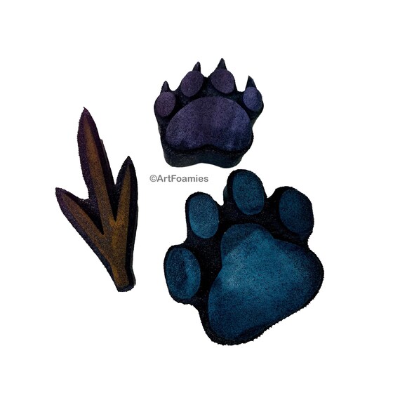 Animal Tracks Set of 3 Foam Stamps Designed by Kae Pea - Etsy