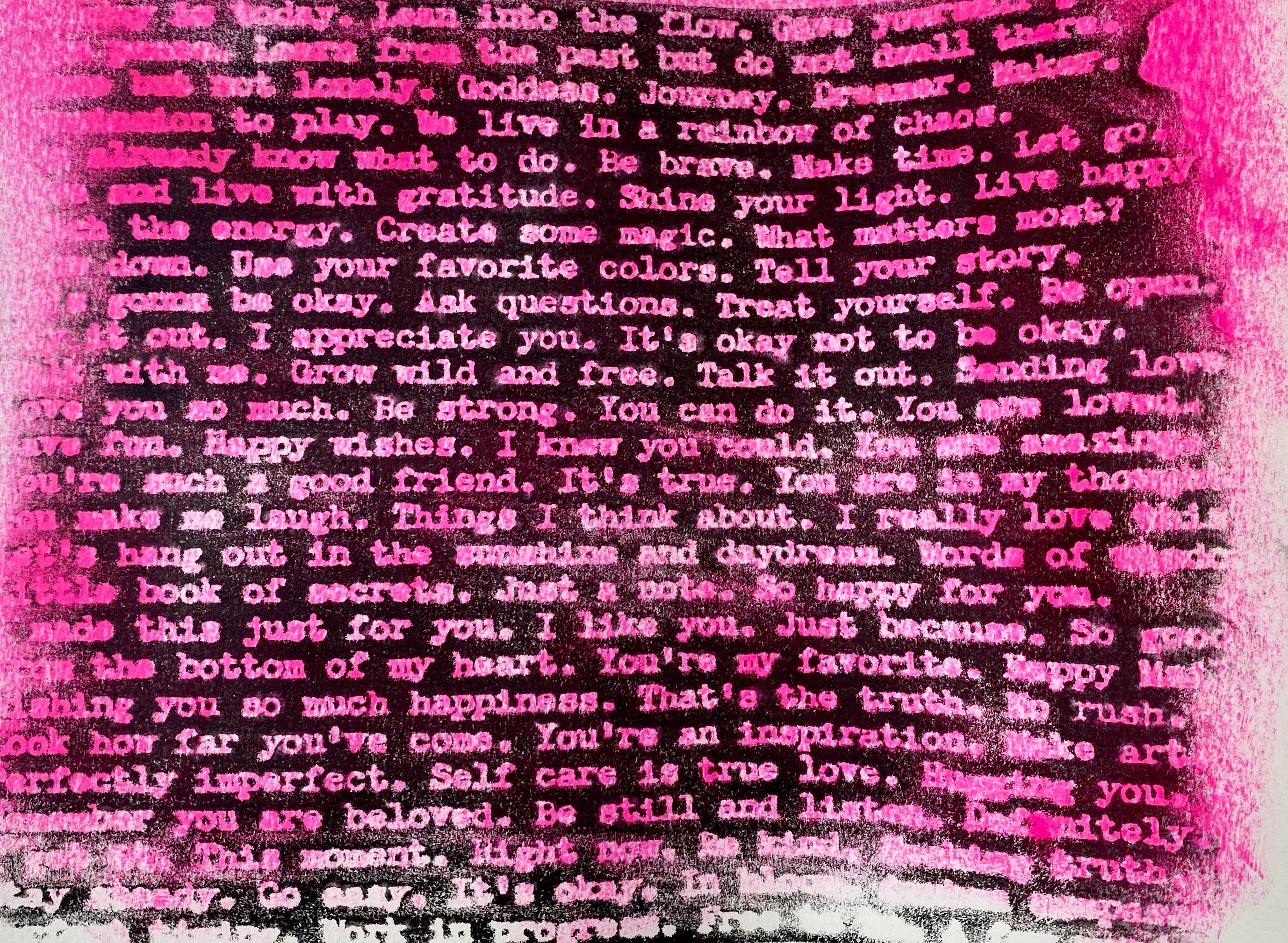 A Few Words Foam Imprint Pad Designed by Kae Pea - Etsy