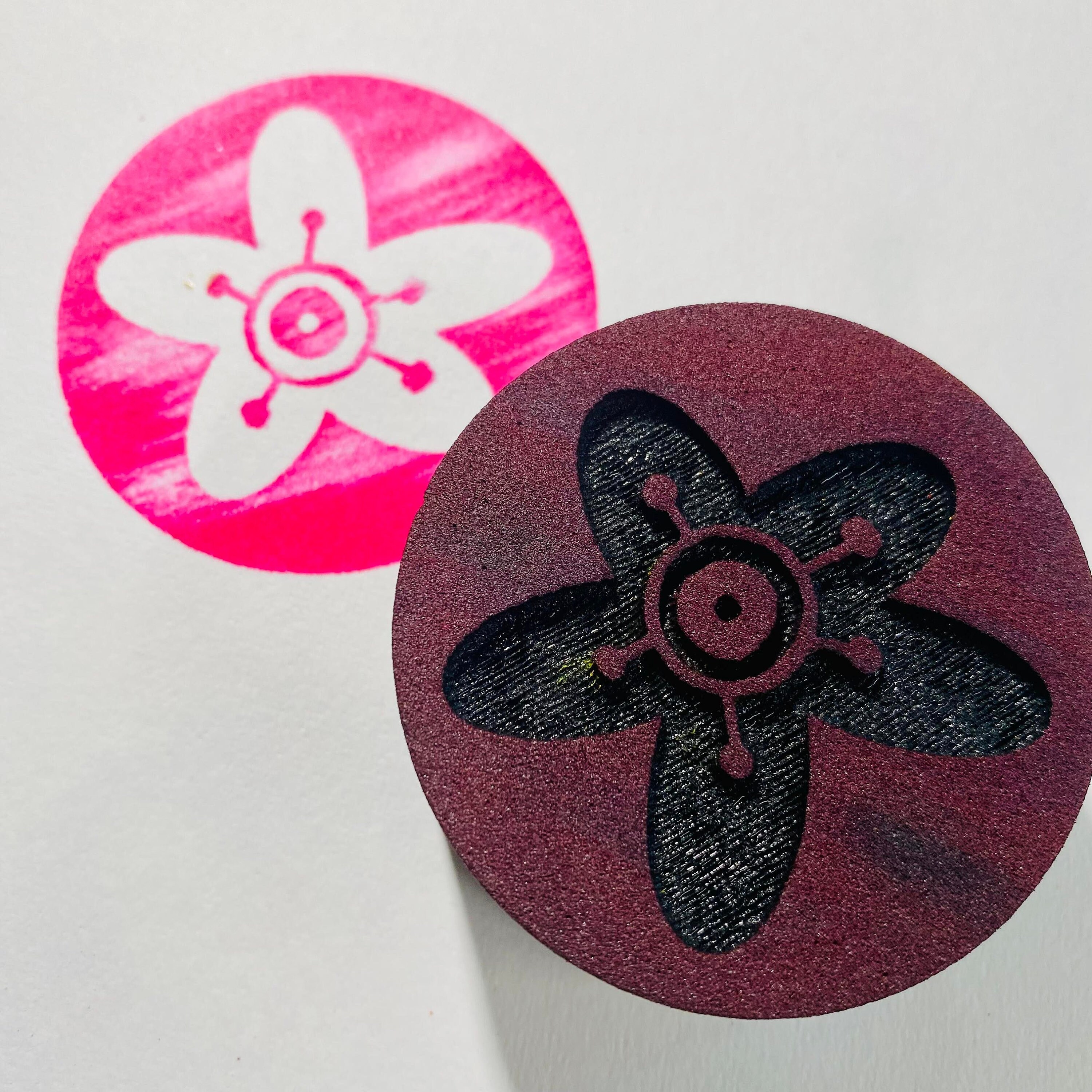Flower Bit Foam Stamp Designed by Kae Pea - Etsy