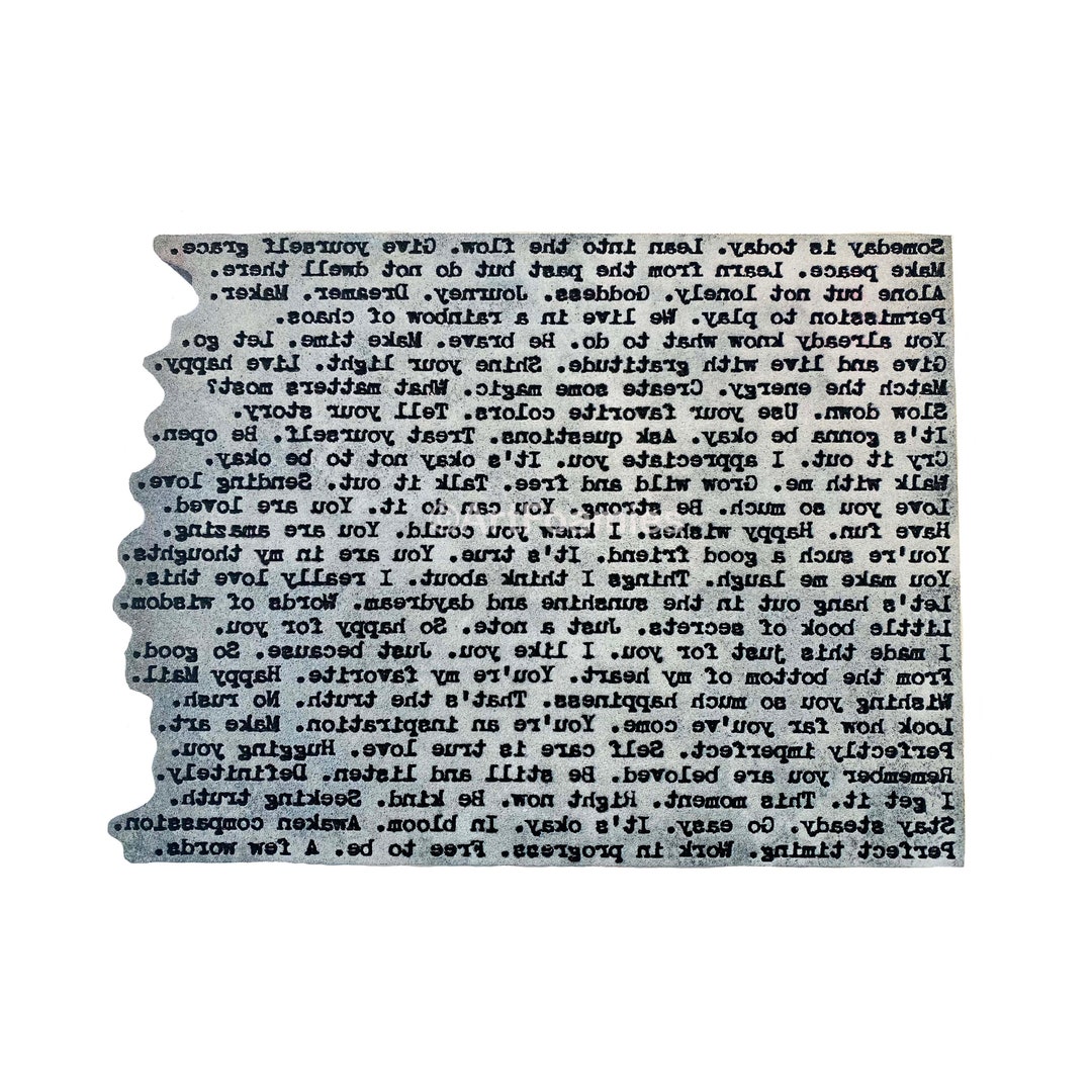 A Few Words - Foam Imprint Pad Designed by Kae Pea - Etsy