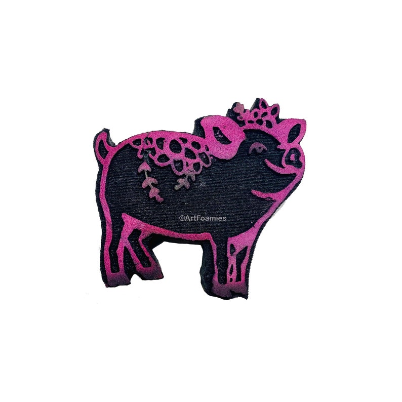 Some Pig Foam Stamp Designed by Kae Pea - Etsy